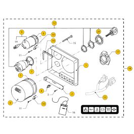 Vetus M2.06 Instrument panel 22 standard 2001